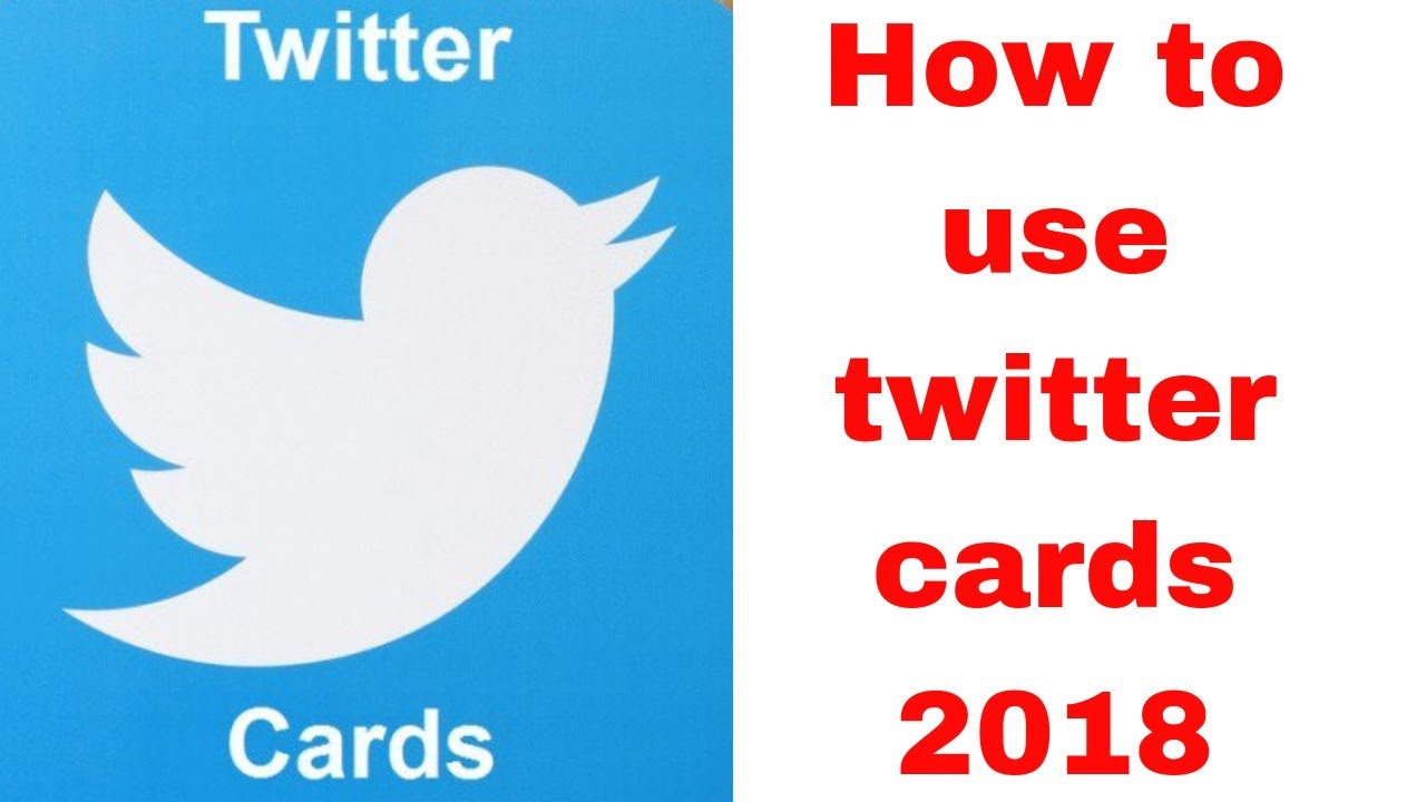 How to use twitter cards 2018 - YouTube