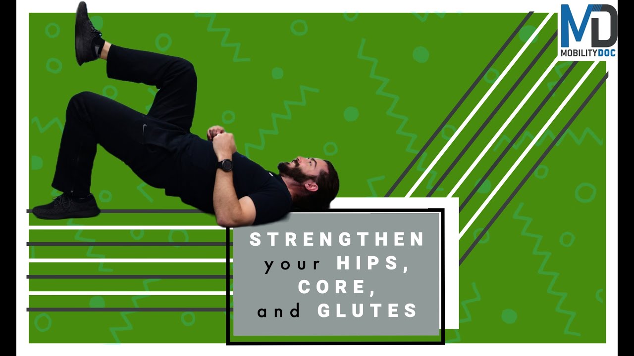 Elbow Press Glute Bridge Marches: How to - YouTube