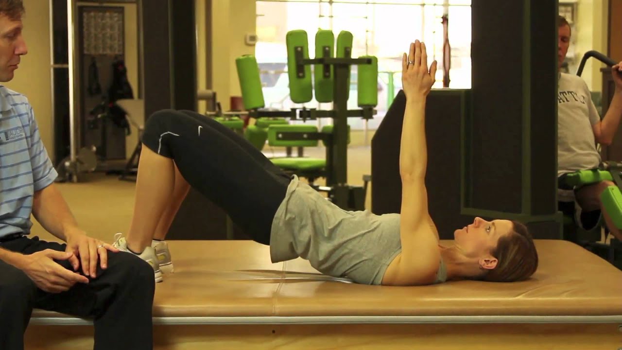 Core Strengthening Exercises - The Bridge - YouTube