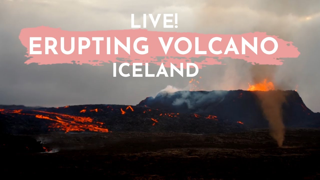 LIVE VOLCANO ERUPTION in Iceland - YouTube