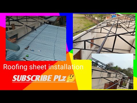 Roofing sheet installation😎 - YouTube