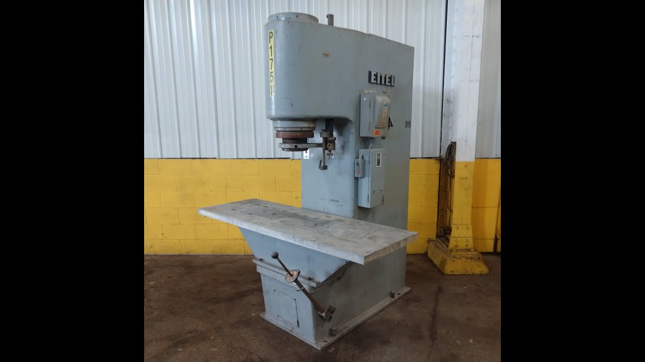 60 TON EITEL MODEL RP60 HYDRAULIC PRECISION STRAIGHTENING PRESS: STOCK ...