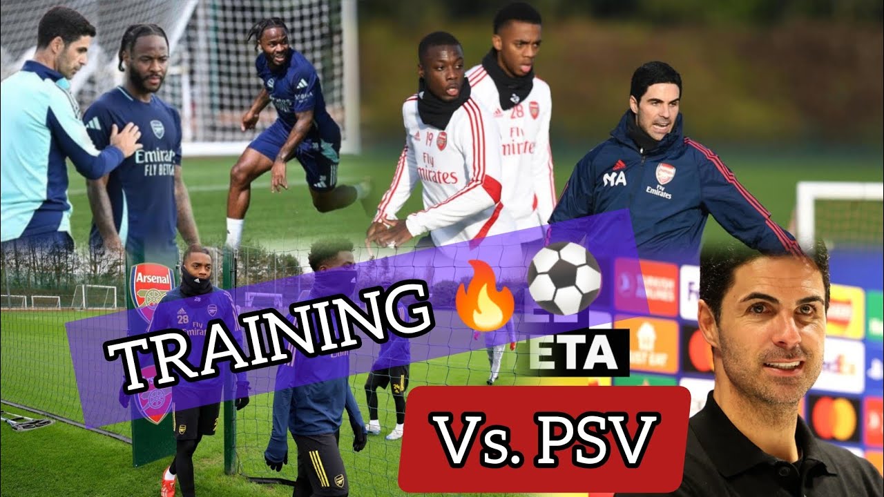 🔥 ARSENAL'S INTENSE TRAINING SESSION BEFORE UCL CLASH! 💥 CAN THEY ...
