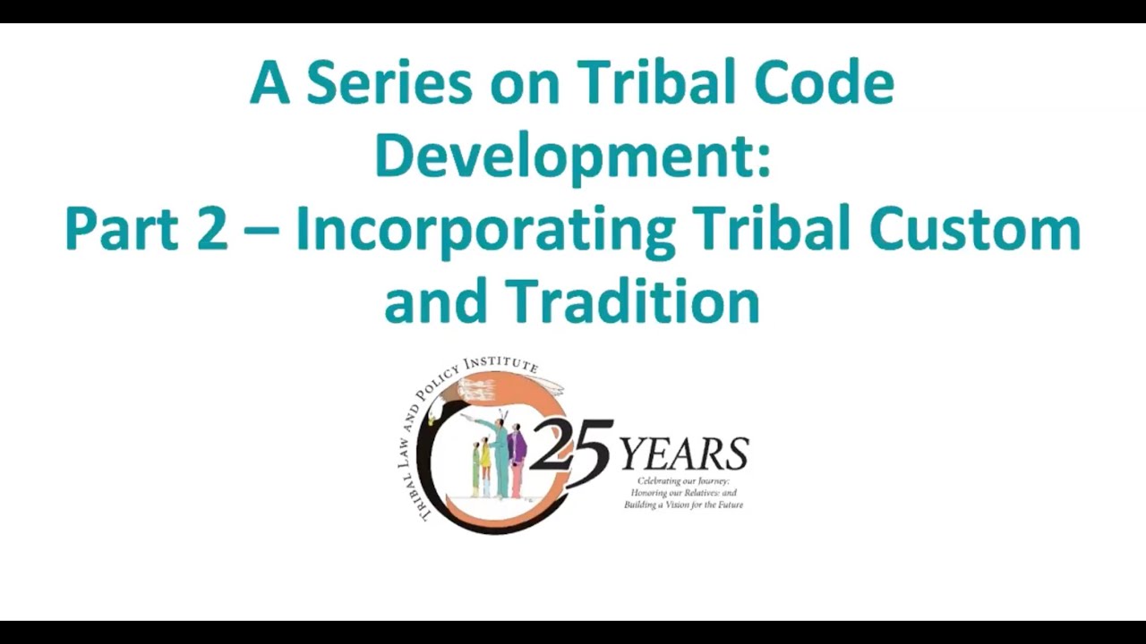 A Series on Tribal Code Development Part 2 Recording - YouTube