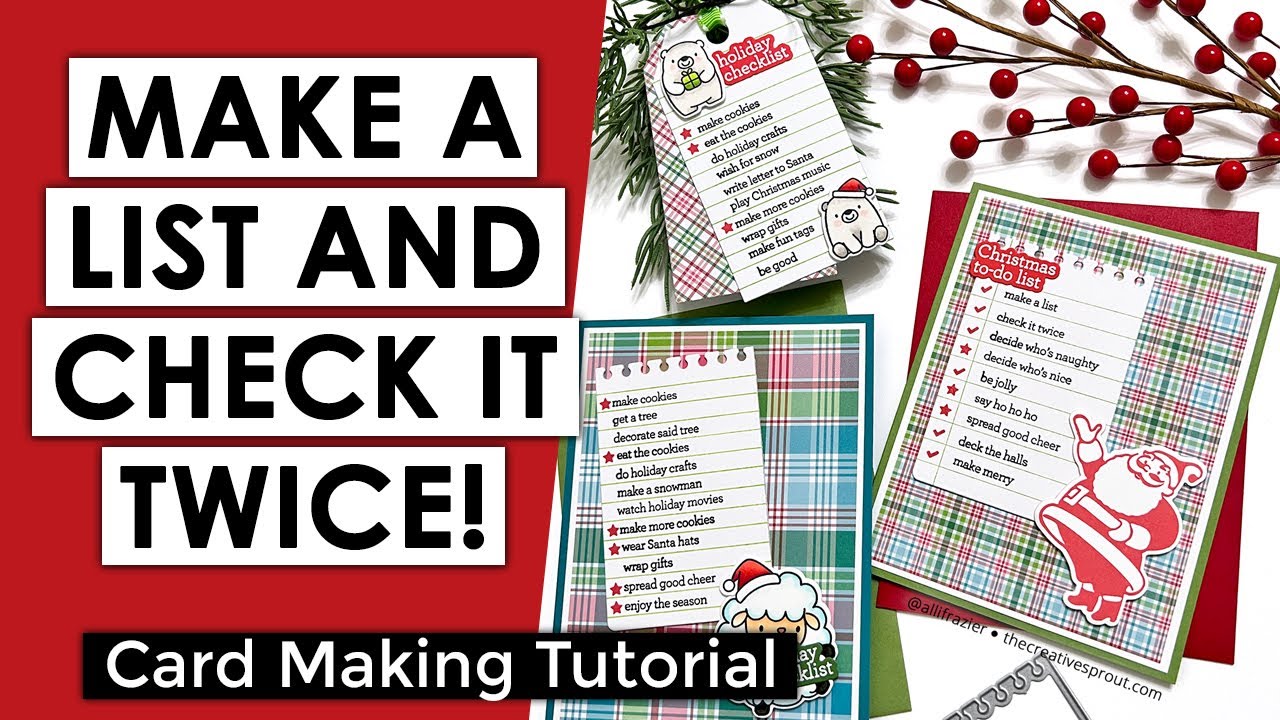 The Most Adorable Christmas List Cards | Simon Says Stamp Noted Holiday ...