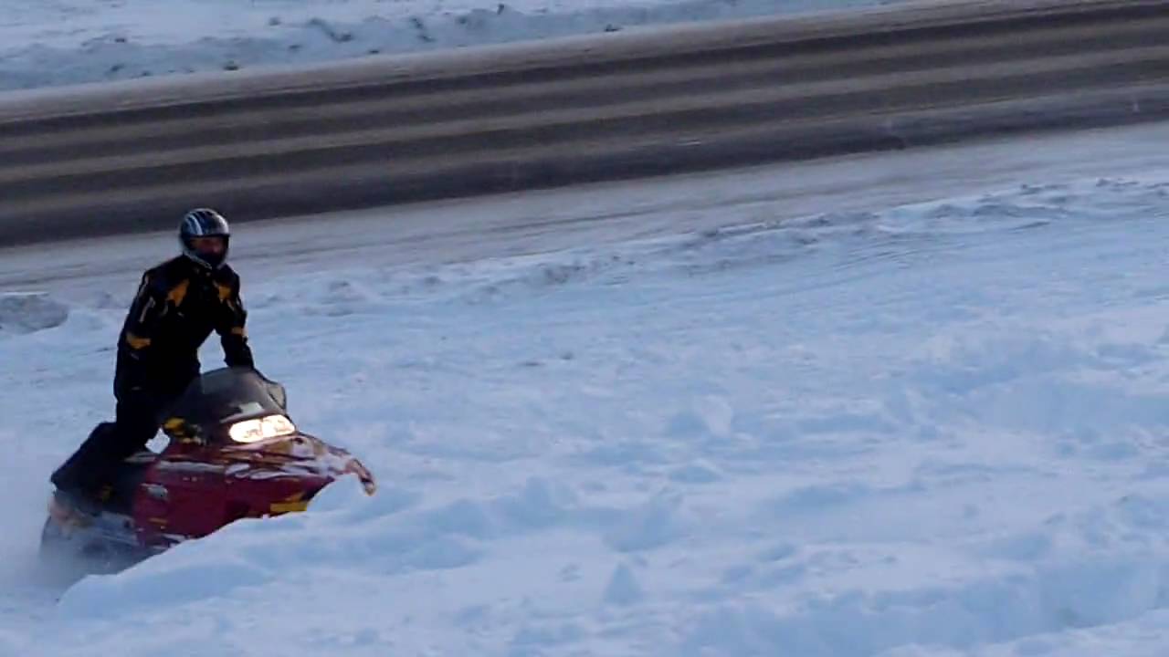Getting My 2001 MXZ Adrenaline 700 stuck - YouTube