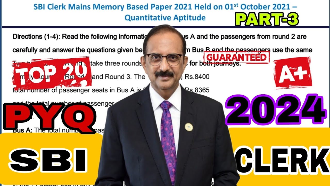 SBI CLERK MAINS QUESTION PAPERS 2024 #sbi #sbipo #sbiclerk #2024 #2025 ...