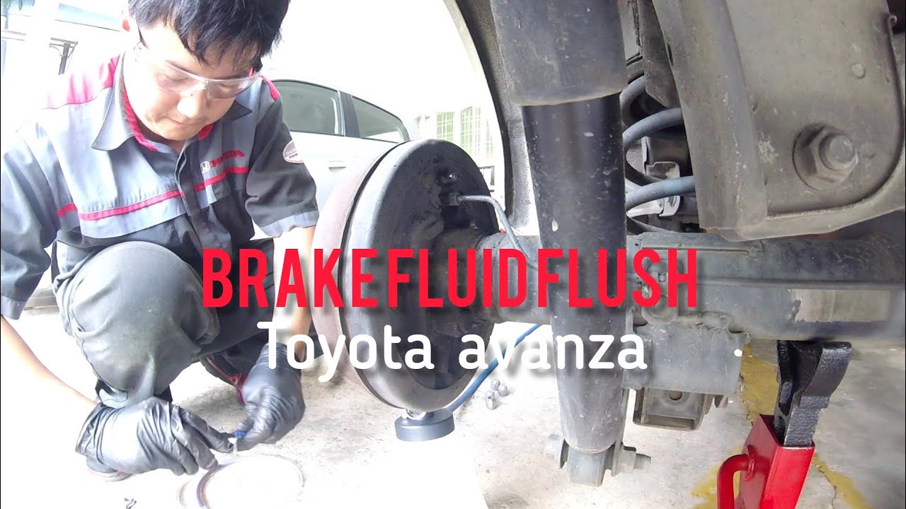 #toyota avanza daihatsu xenia brake fluid flush - YouTube