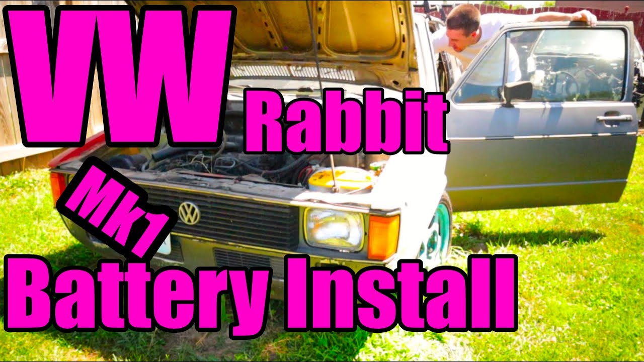 Mk1 VW Rabbit Battery Install - YouTube