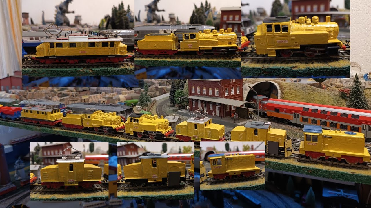 Żółty zestaw PIKO Junior BN150-003 BR69-004 E69-005 LAG5 BR98-001 BR98 ...