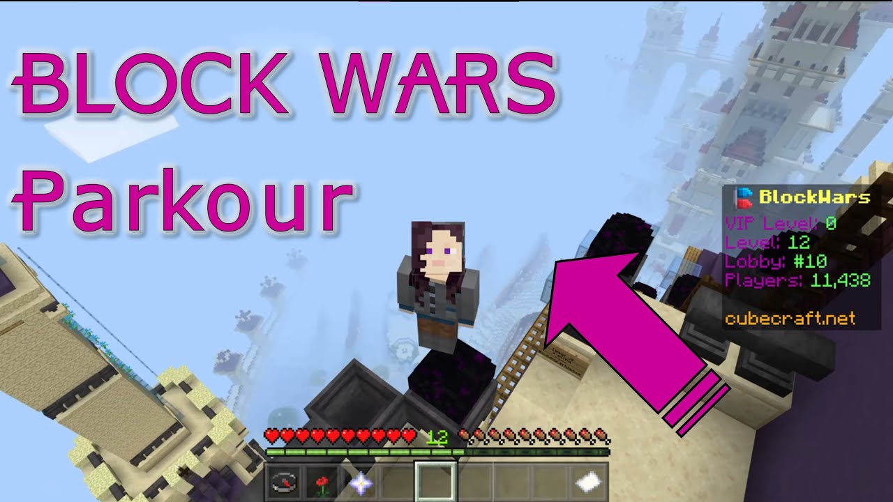 Block Wars Parkour and Secrets in MINECRAFT | Cubecraft Server - YouTube