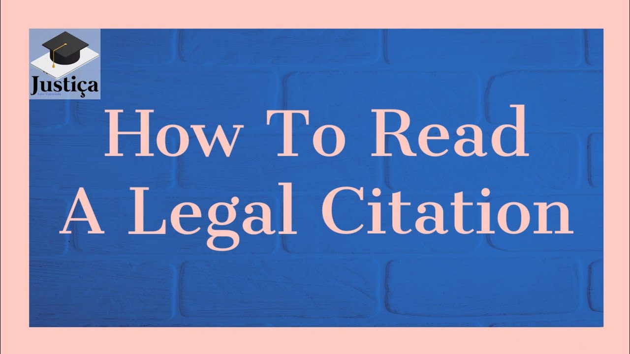 How to read legal citations? | Legal citations explained | How to read ...