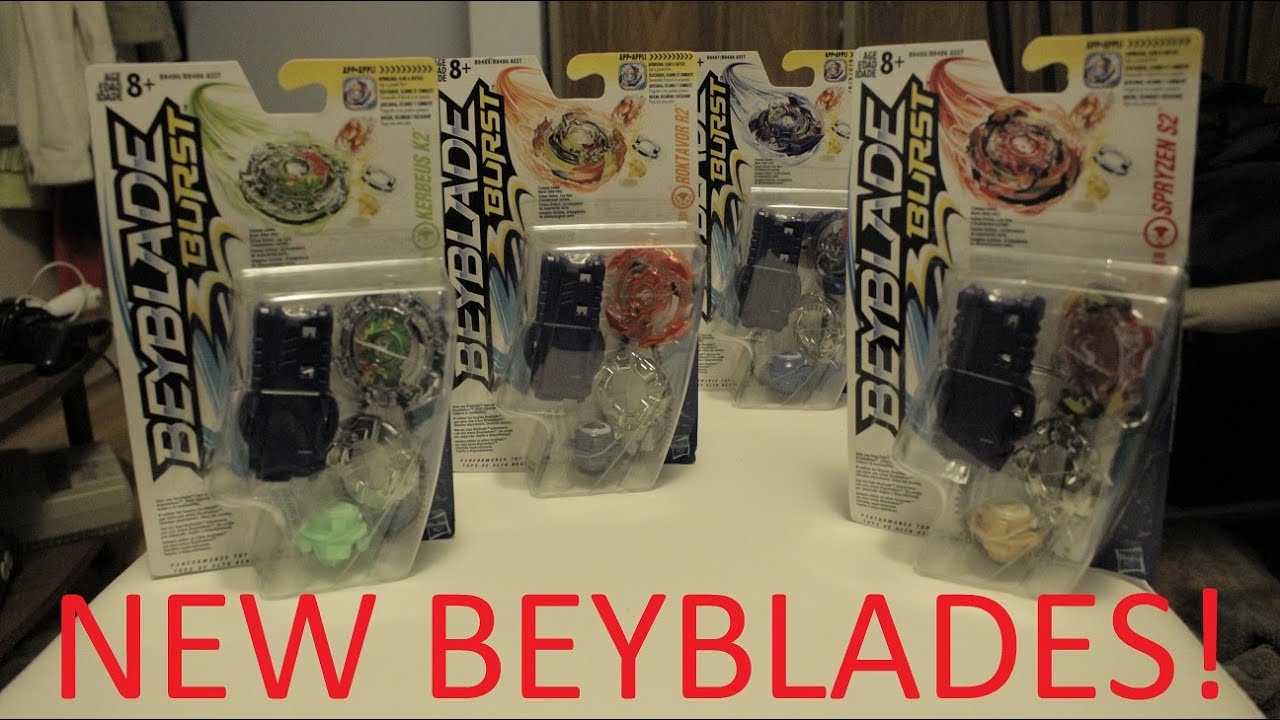 001 - Hasbro Beyblade Burst unboxing: Valtryek V2, Spryzen S2, Roktavor ...