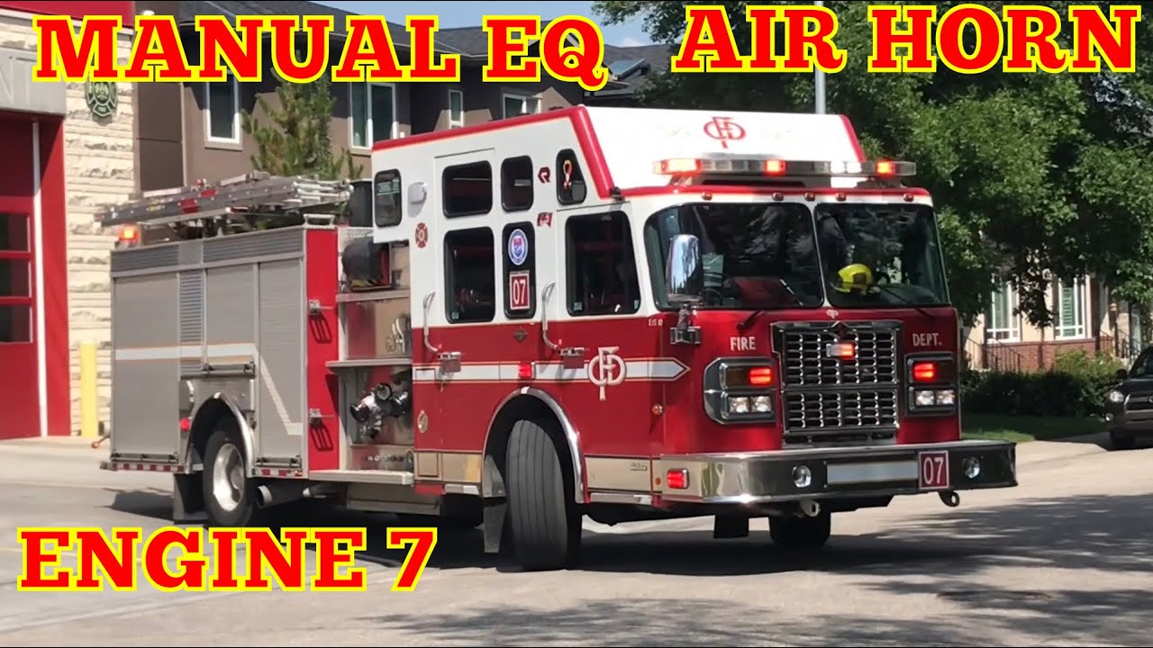 **AIR HORN/MANUAL EQ** Calgary Spare Engine 7 Responding & On Scene ...