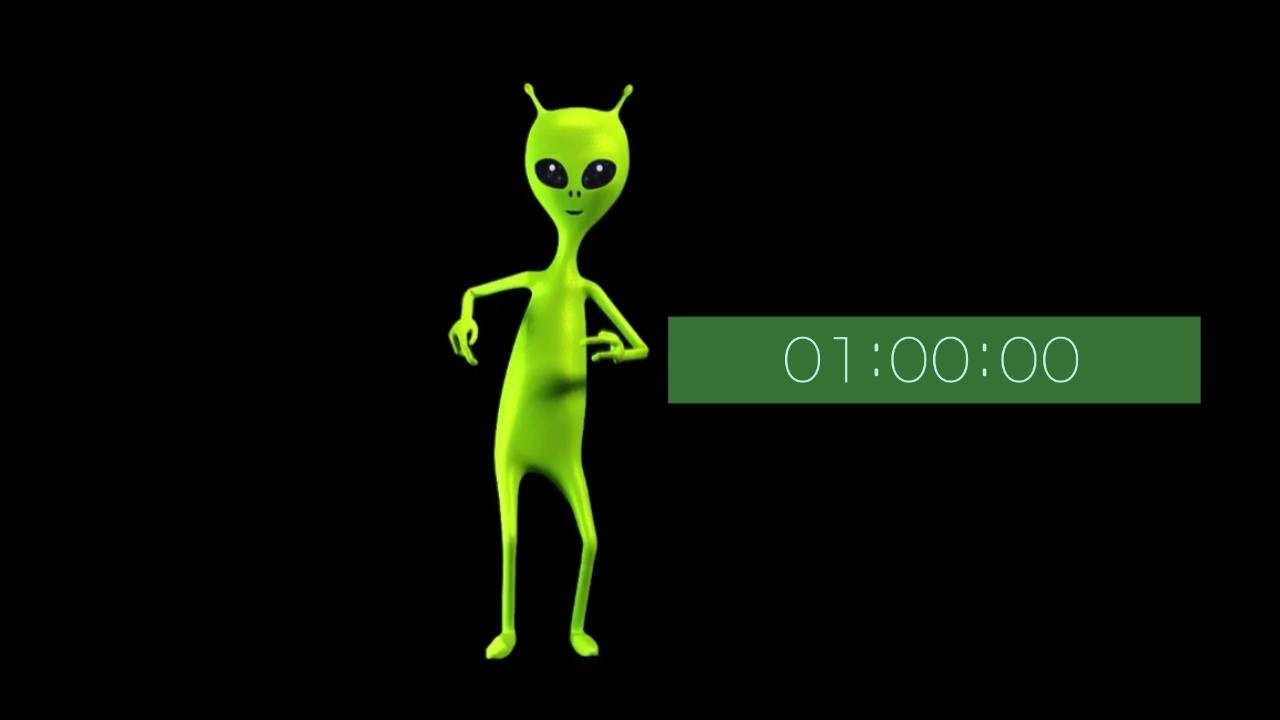 1 Minute COUNTDOWN timer - Dancing Alien - YouTube