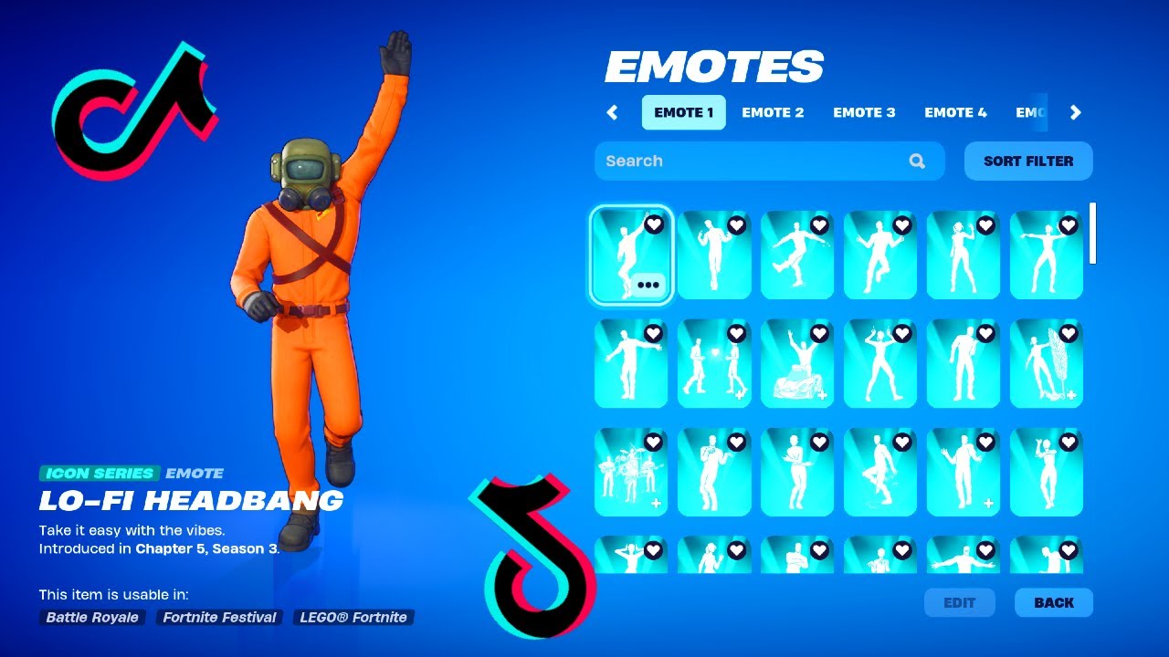 All NEW Fortnite Icon Series Dance & Emotes! (LO-FI HEADBANG, DANCERY ...