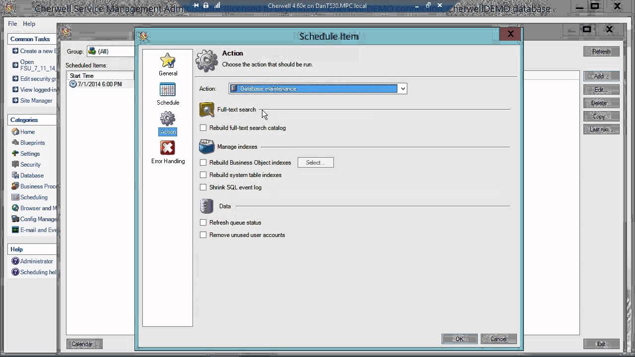 How to Perform System Maintenance in Cherwell - YouTube