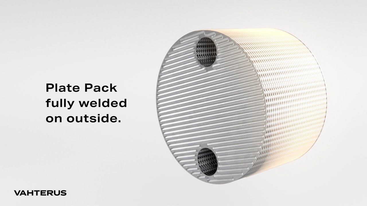 Vahterus Plate & Shell Heat Exchanger - Plate Pack Construction - YouTube