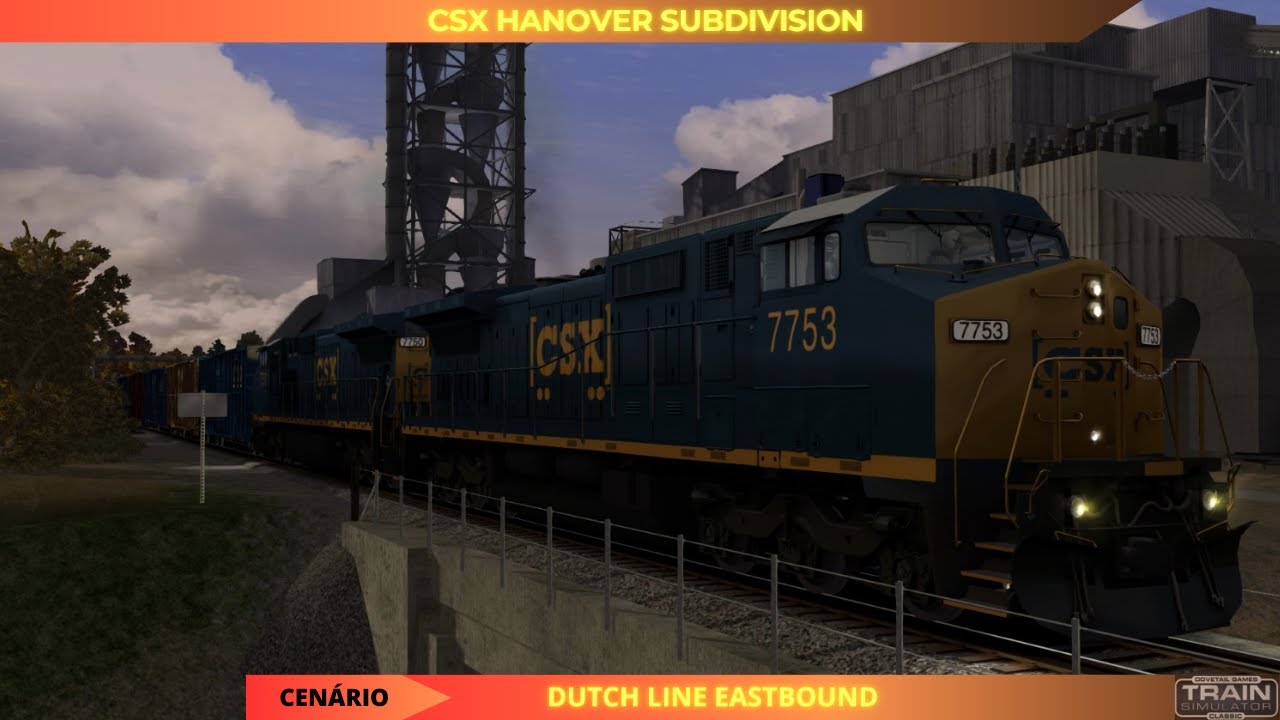 TRAIN SIMULATOR CLASSIC | CSX HANOVER SUBDIVISION - CENÁRIO: DUTCH LINE ...