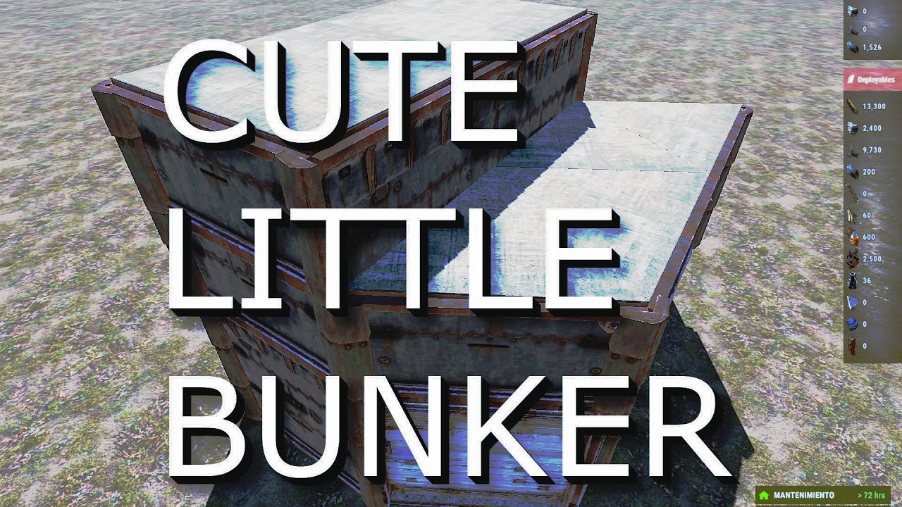 Rust - MINI COMPACT BUNKER BASE DESIGN - 2022 - SOLO - YouTube