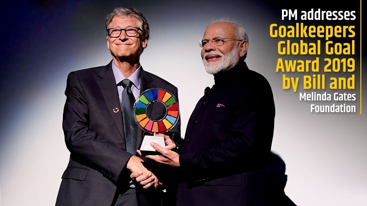 Bill Gates - Global Goalkeepers Award 2019 - YouTube