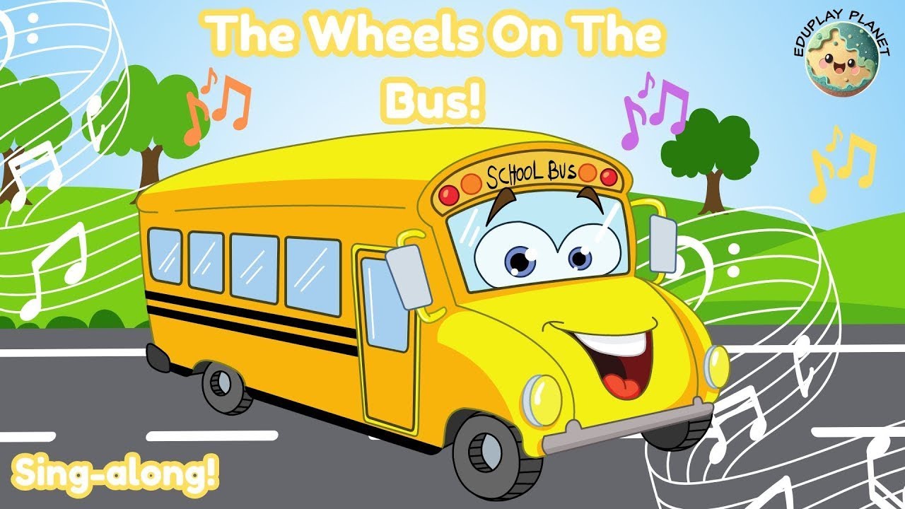 The Wheels On The Bus! Nursery Rhyme | Sing-Along Song For # ...