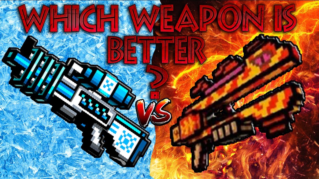Pixel Gun 3D - Freeze Ray Rifle VS Dragon Breath - YouTube