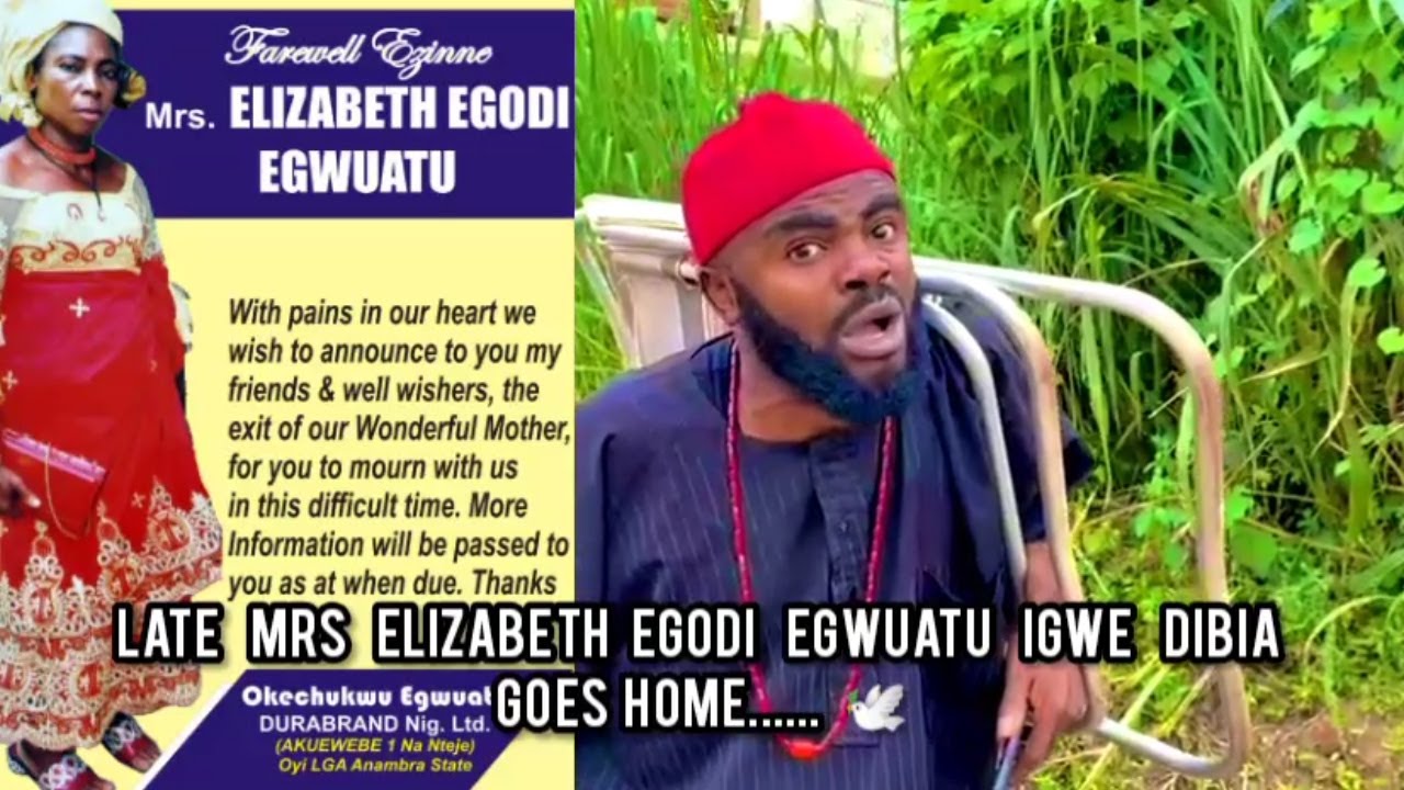 Chief Imo Comedy || chief Crying for the dead. Late Mrs Elizabeth ...