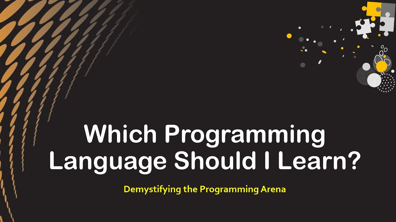 Which Programming Language Should I Learn Youtube