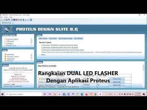Membuat Simulasi Rangkaian Elektronika Dengan Aplikasi Proteus - YouTube
