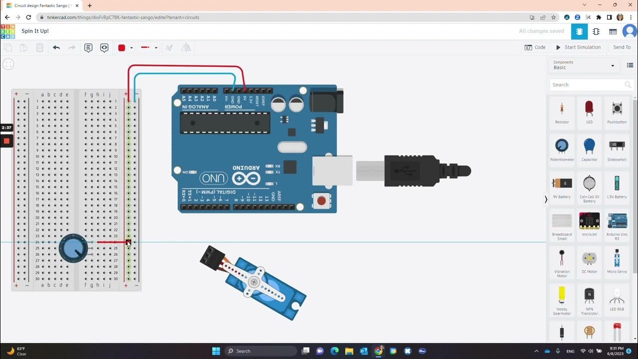 Arduino UNO Servo Build Demonstration - YouTube