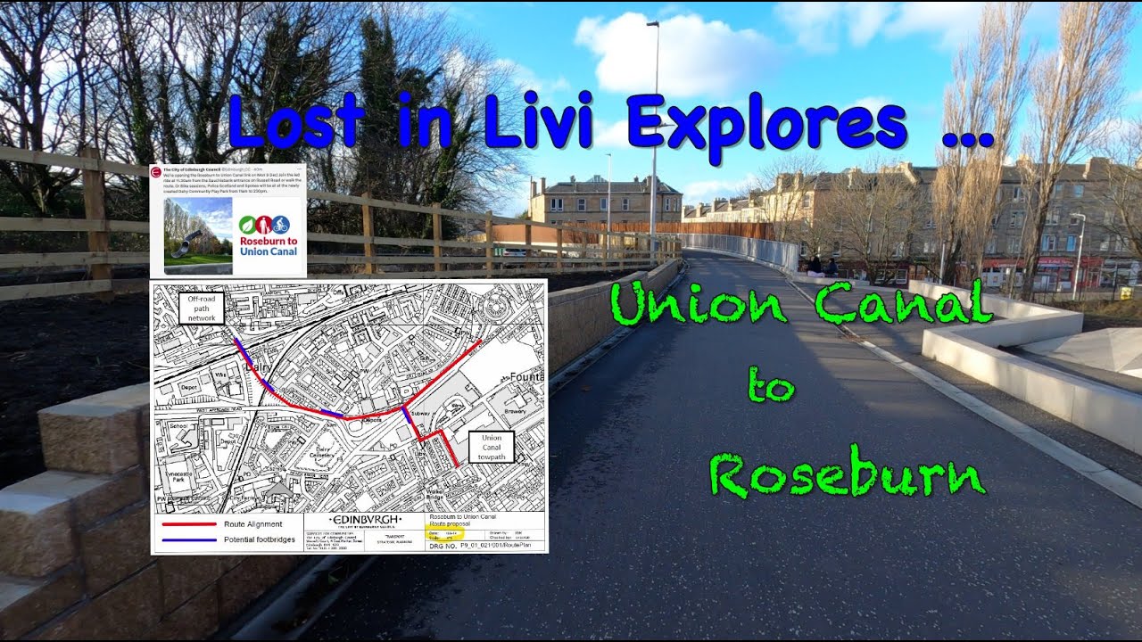 Union Canal to Roseburn | Recent new shared-use infra in Edinburgh ...