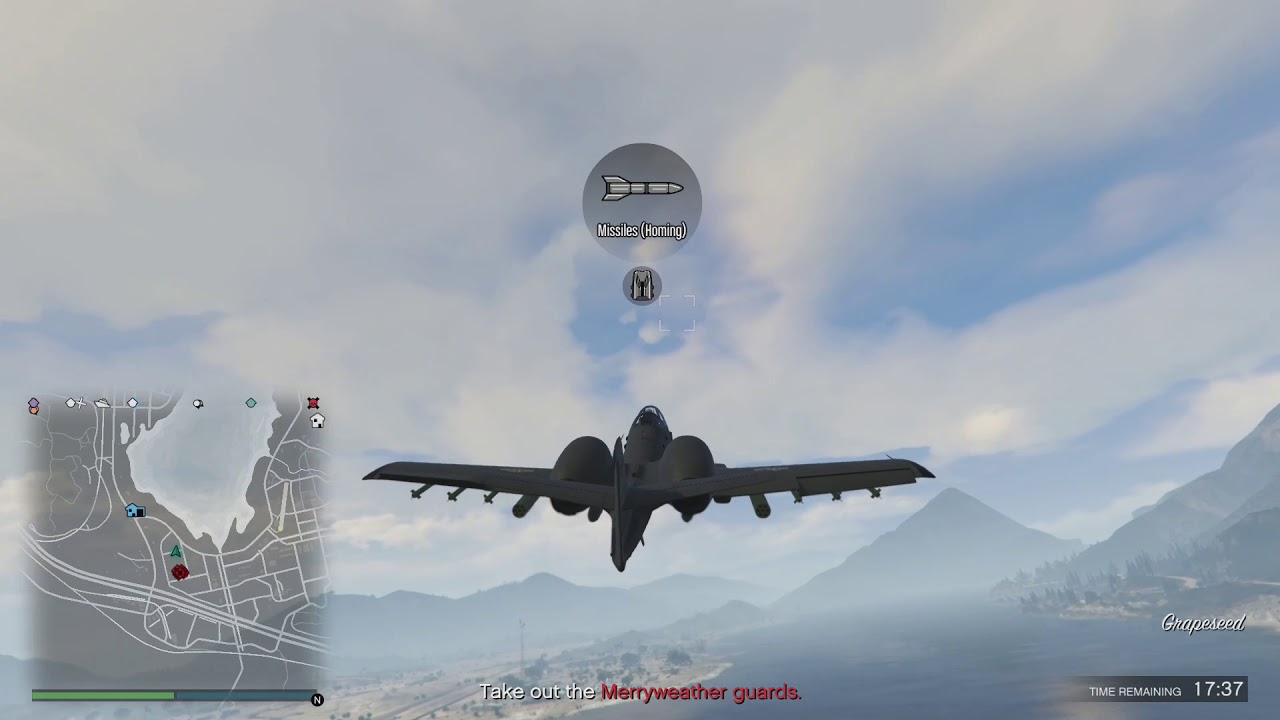 GTA5 B-11 Strikeforce flying - YouTube