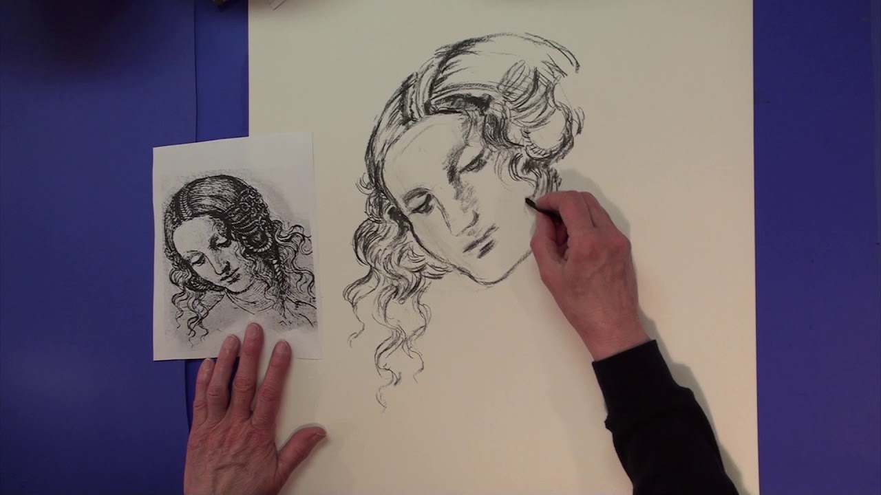 drawing Davinci contemplating - YouTube