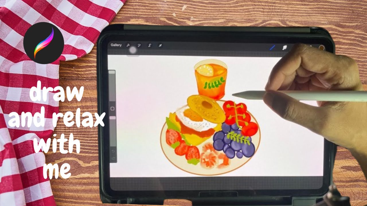 Draw With Me - Realistic food bowl | Procreate Digital Art Tutorial on ...