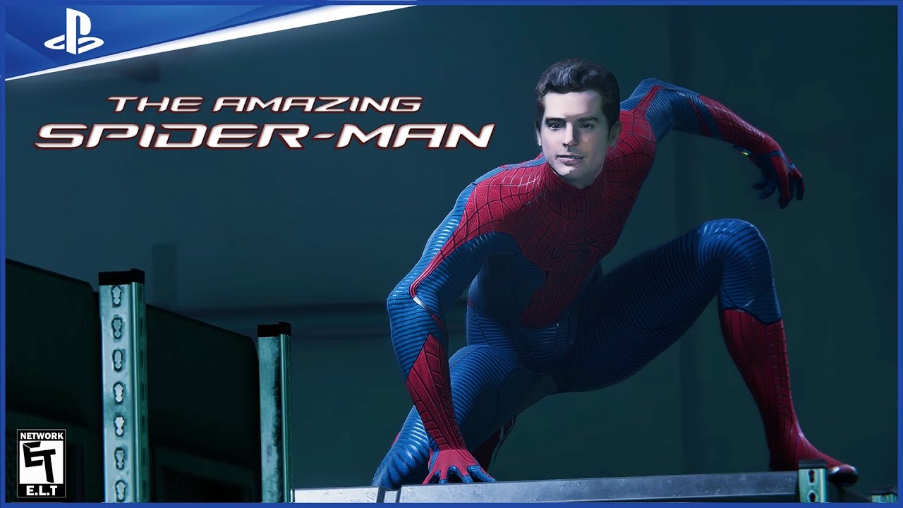SPIDER-MAN (PC) Unmasked Andrew Garfield Suit Mod Gameplay - YouTube
