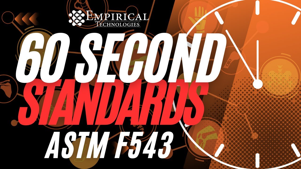 60 Second Standards - ASTM F543 - YouTube