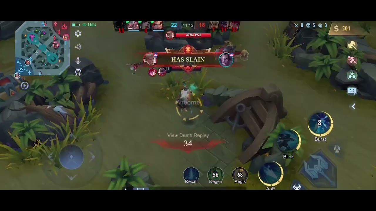 Body team fight with Maniac - Mobile Legends - YouTube