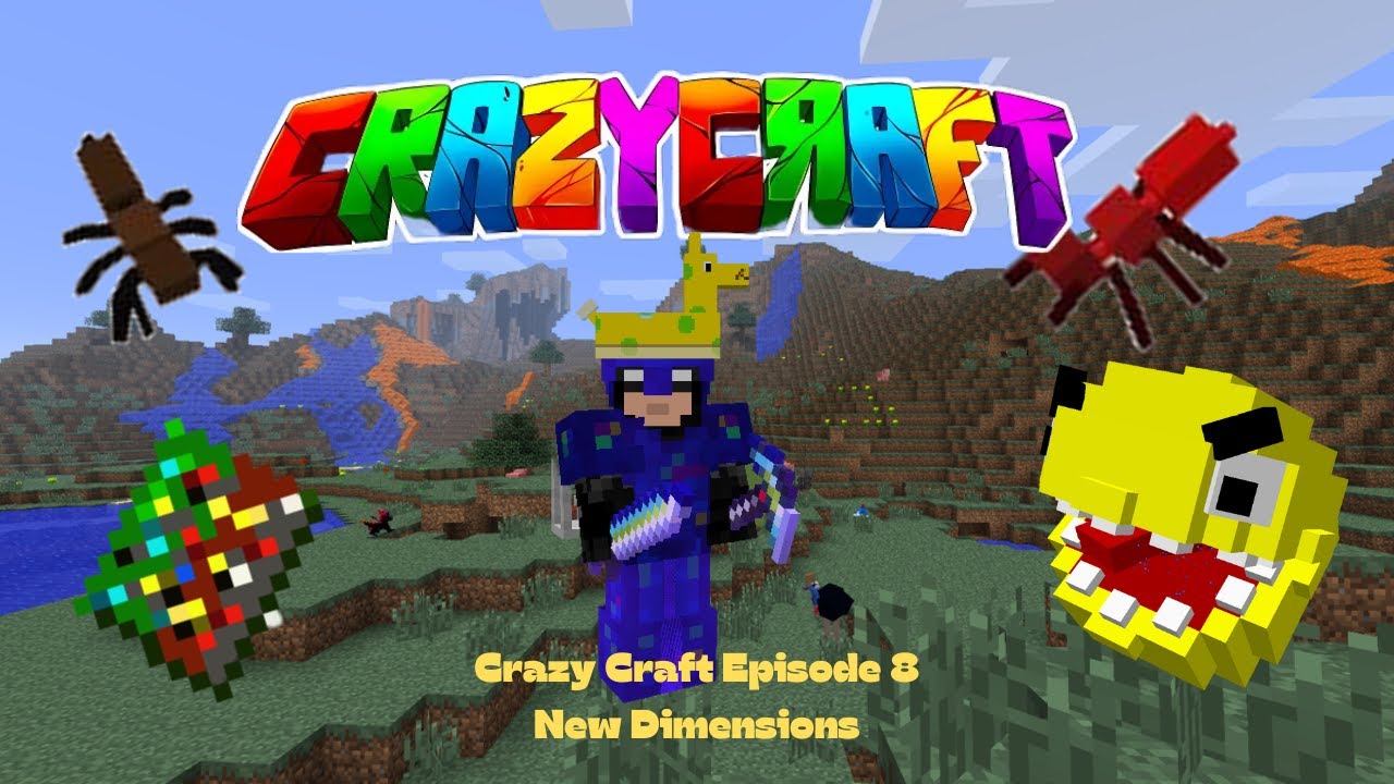 Let's Play Crazy Craft! Episode 8: New Dimensions - YouTube