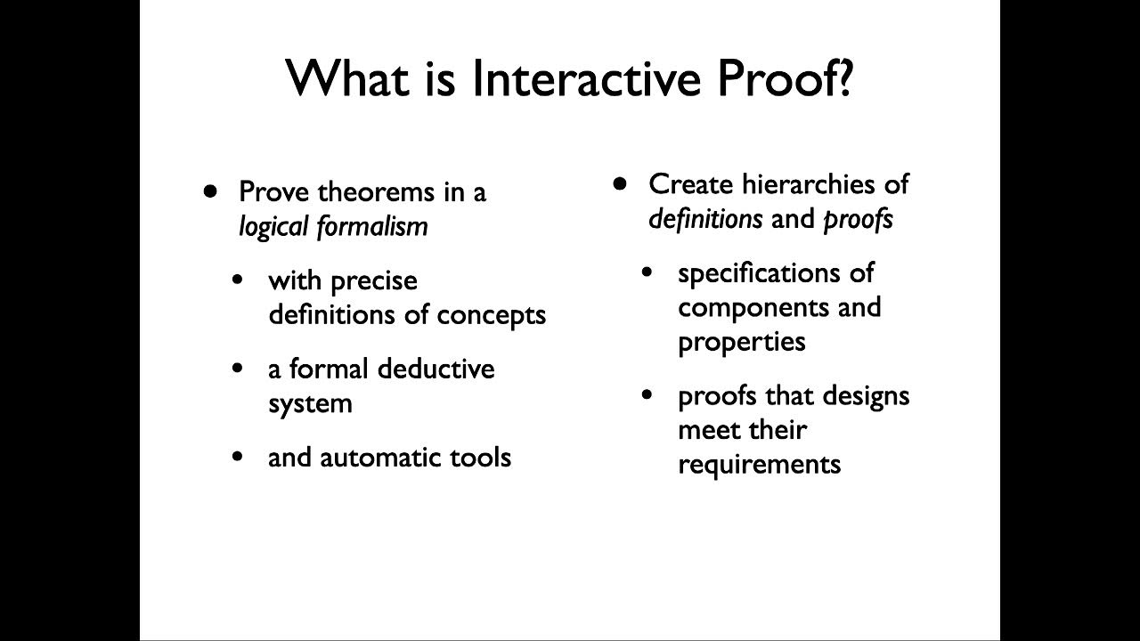 Interactive Formal Verification, Lecture 1: Introduction - YouTube