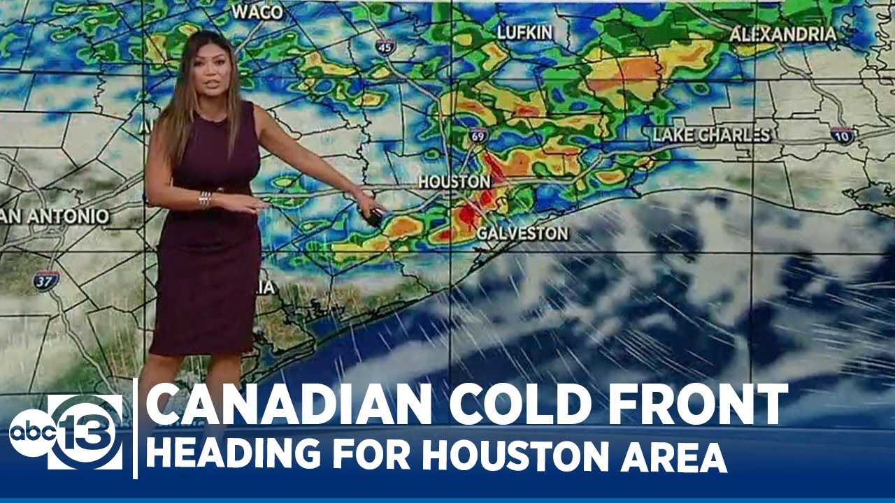 Canadian Cold Front Headed for Houston - YouTube