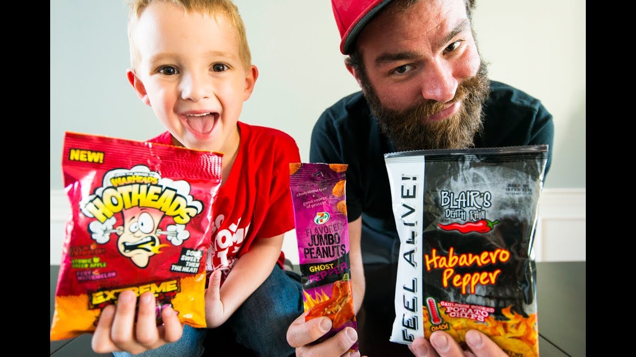 5 year old SPICIEST SNACK CHALLENGE!? - YouTube