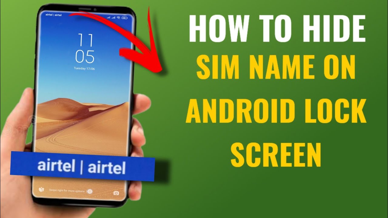 How to Hide SIM Name on Android Lock Screen | Ft. Poco | English - YouTube
