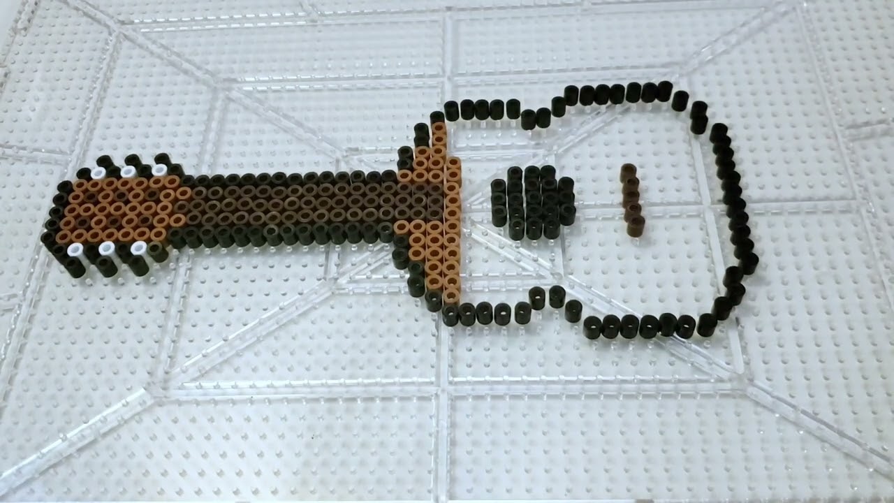 Perler Bead Acoustic Guitar - YouTube
