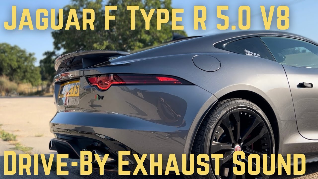 Jaguar F Type R 5.0 V8 Drive By Exhaust Sound & Cold Start - YouTube