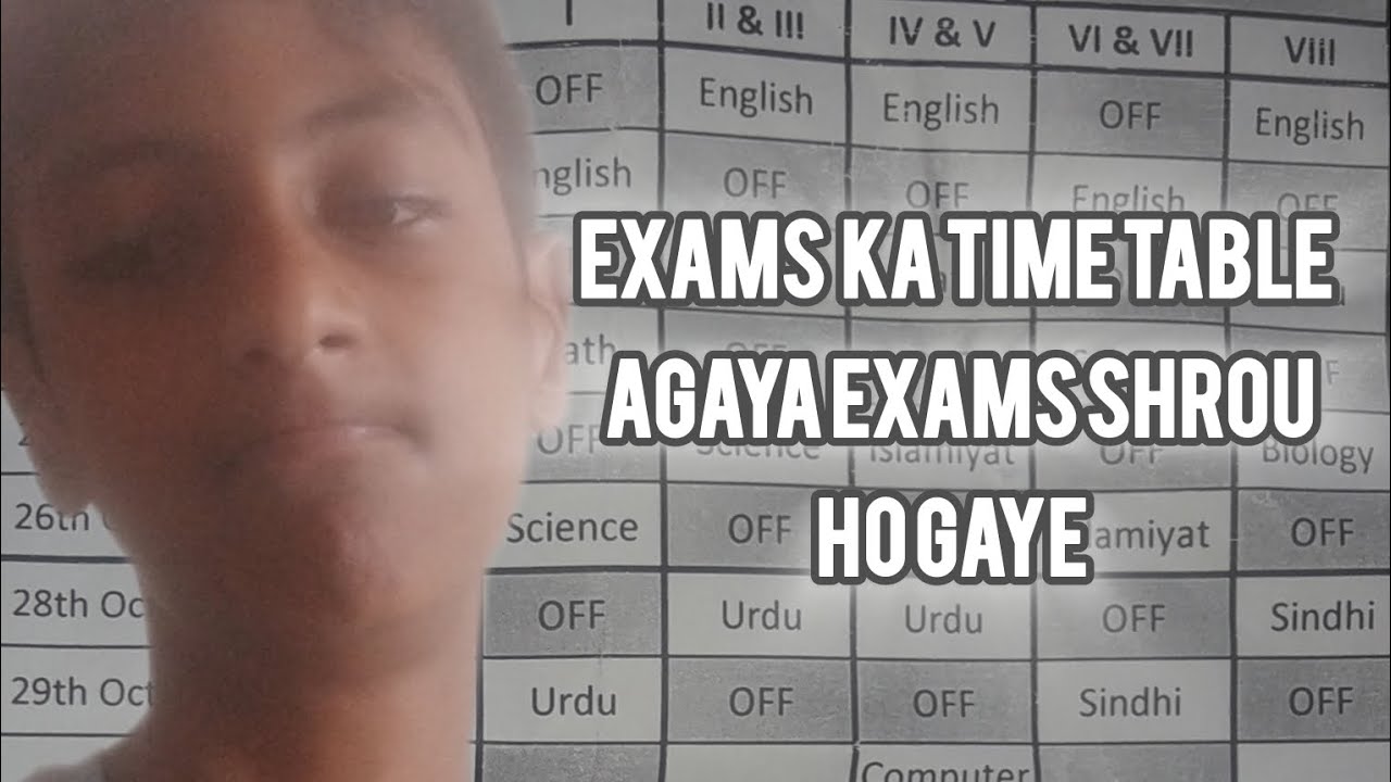 My Exam Schedule Has Been Released #exam #school #subscribe #vlog # ...