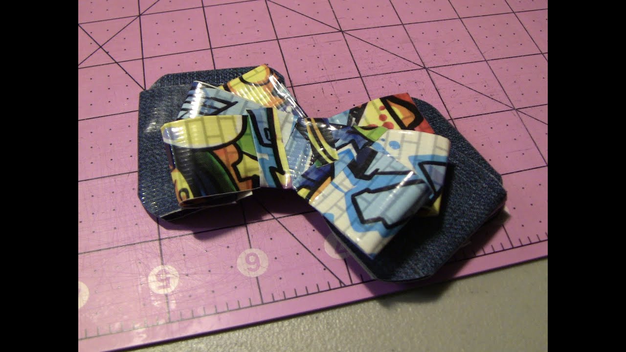 How to make Duct tape Loop Bows! - YouTube