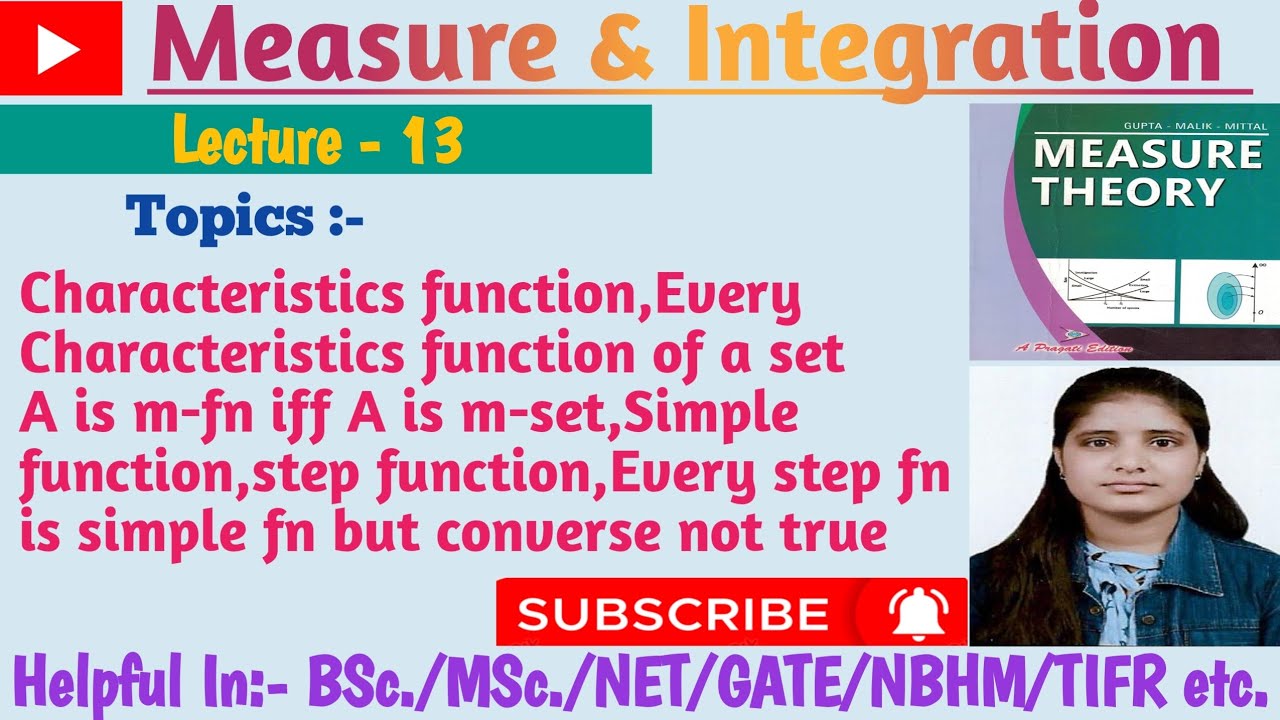 |Lec-13|Characteristics fn|Simple fn|Step fn|Every step fn is simple fn ...