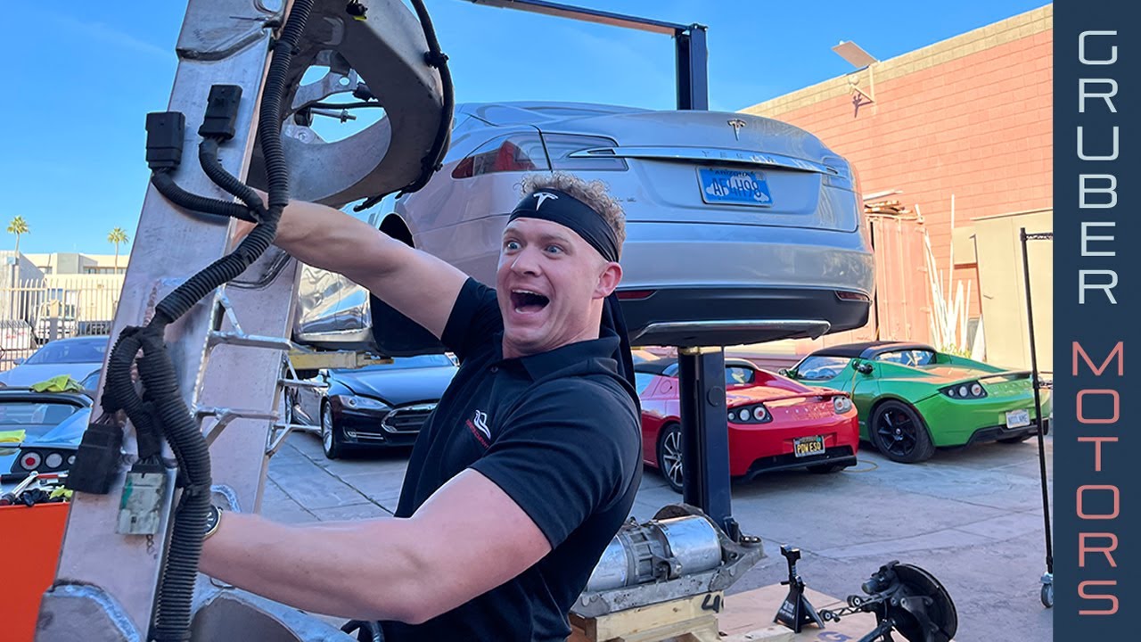 Tesla Cracked Frame Repair Part 2 | Gruber Motors - YouTube