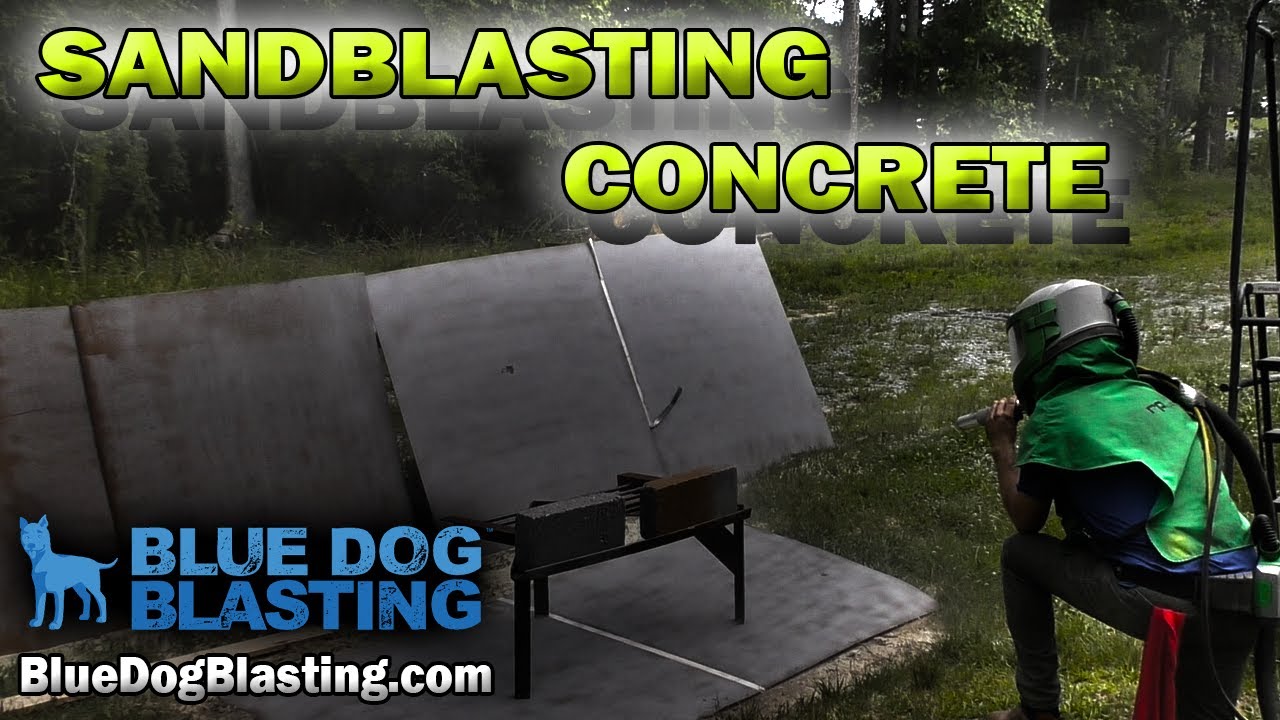 CONCRETE Sandblasting - #5XL Nozzle + Farrow Flow + 90 PSI + Crushed ...
